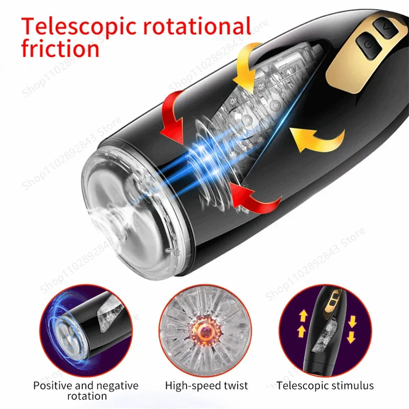 Silicone-Pussy-Automatic-Masturbator-For-Male-Rod-Adult-Toy-Man-Big ...