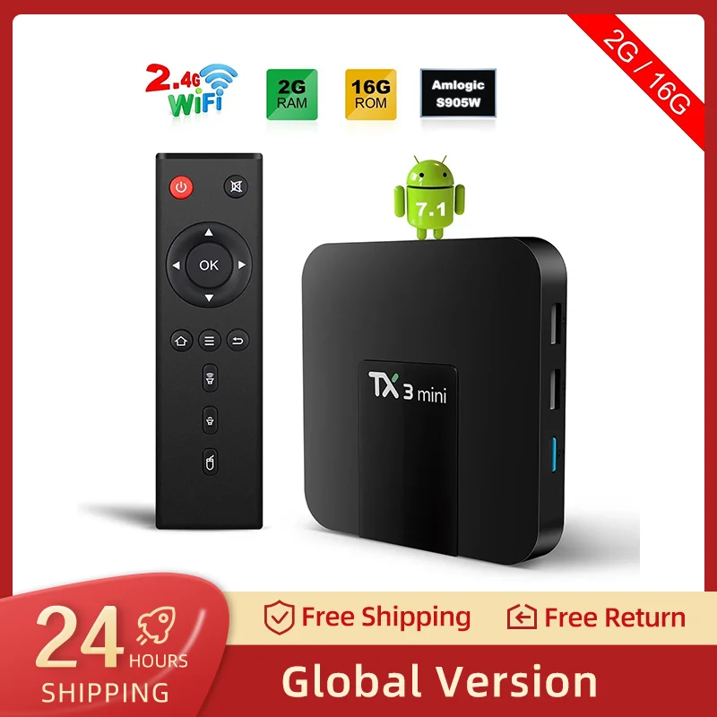 Tx3-mini-android-set-top-box-Amlogic-s905w-TV-box-2-16g-4K-HD-network ...