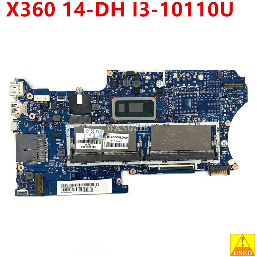 For-HP-Pavilion-X360-14-DH-Laptop-Motherboard-18742-1-448-0GG03-0011-i3 ...