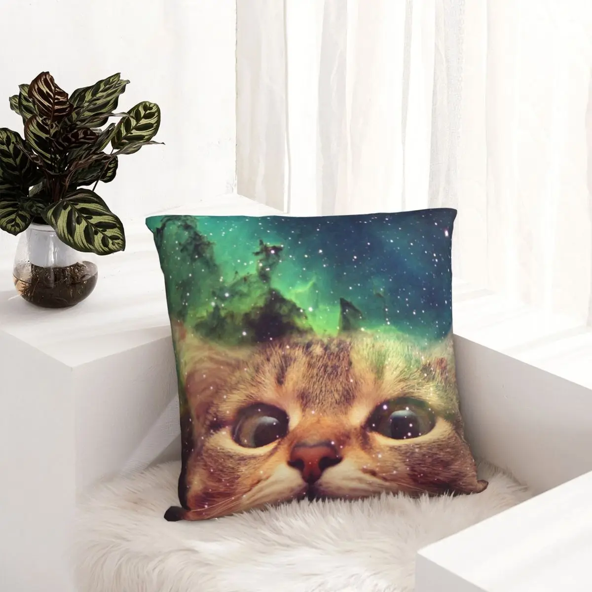 Space Cat Dj ปลอกหมอน Kitty สัตว์ Dakimakura หมอนตกแต่งสำหรับโซฟาเตียง ...