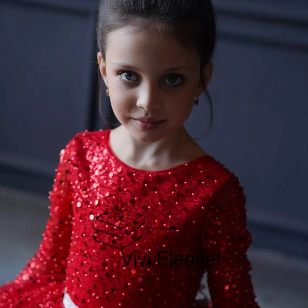 Red Sequin Tops For Girls