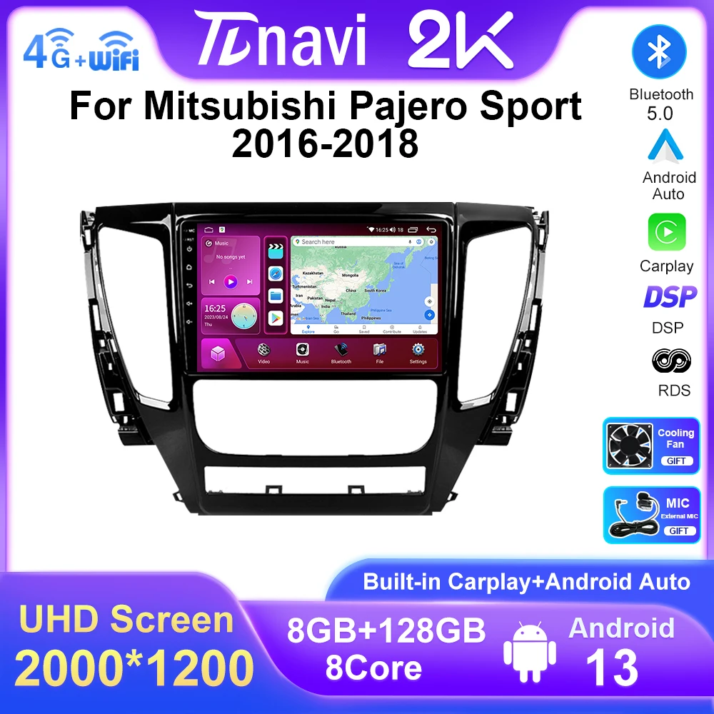 2K-Screen-Android13-For-Mitsubishi-Pajero-Sport-3-2016-2018-Car-Radio-Multimedia-Video-Player ...