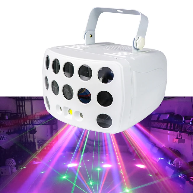 ALIEN Remote Control DMX RGBW LED Laser Strobe Disco DJ Beam Spot Stage ...