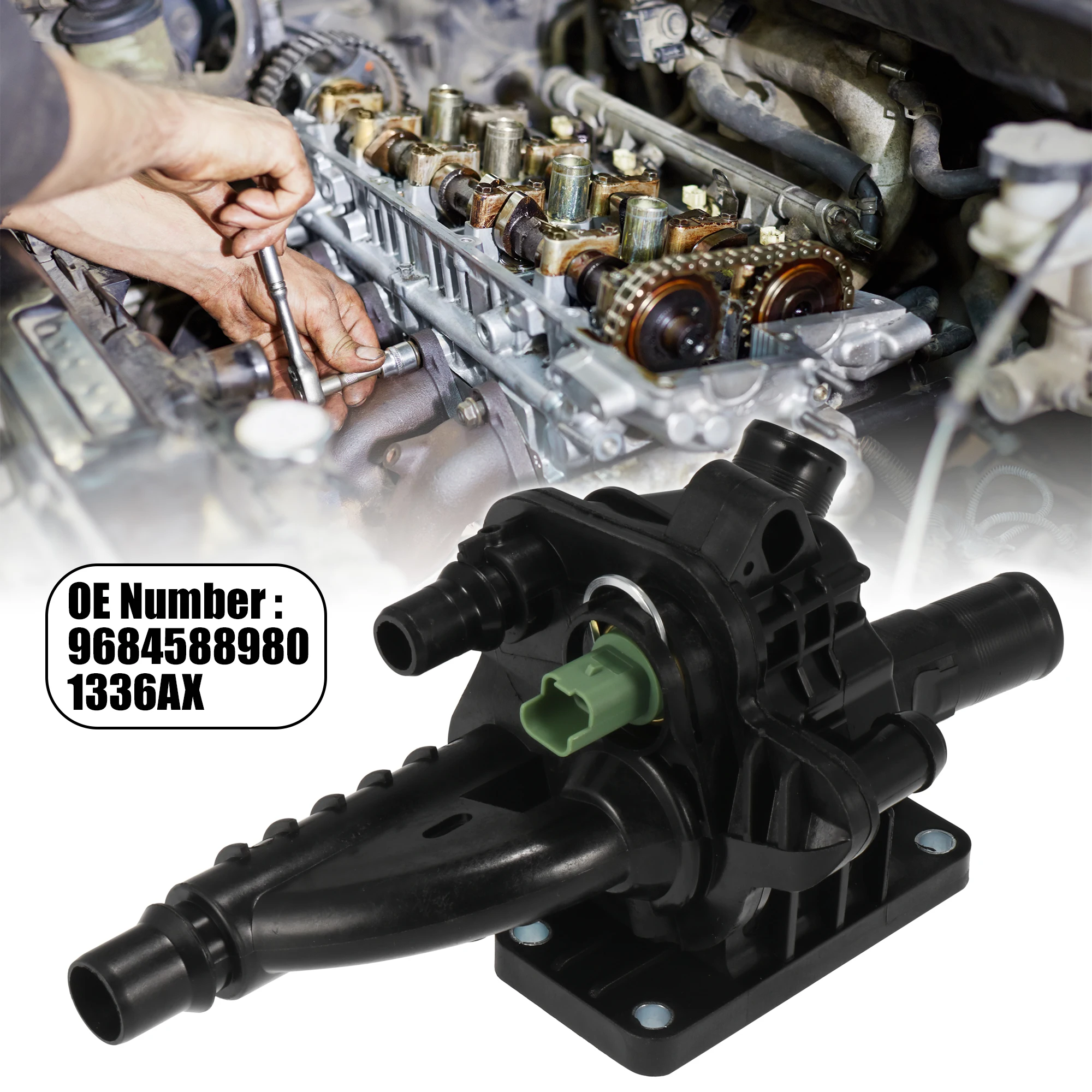X-Autohaux-Auto-Engines-Thermostat-Housing-9684588980-1336AX-for ...