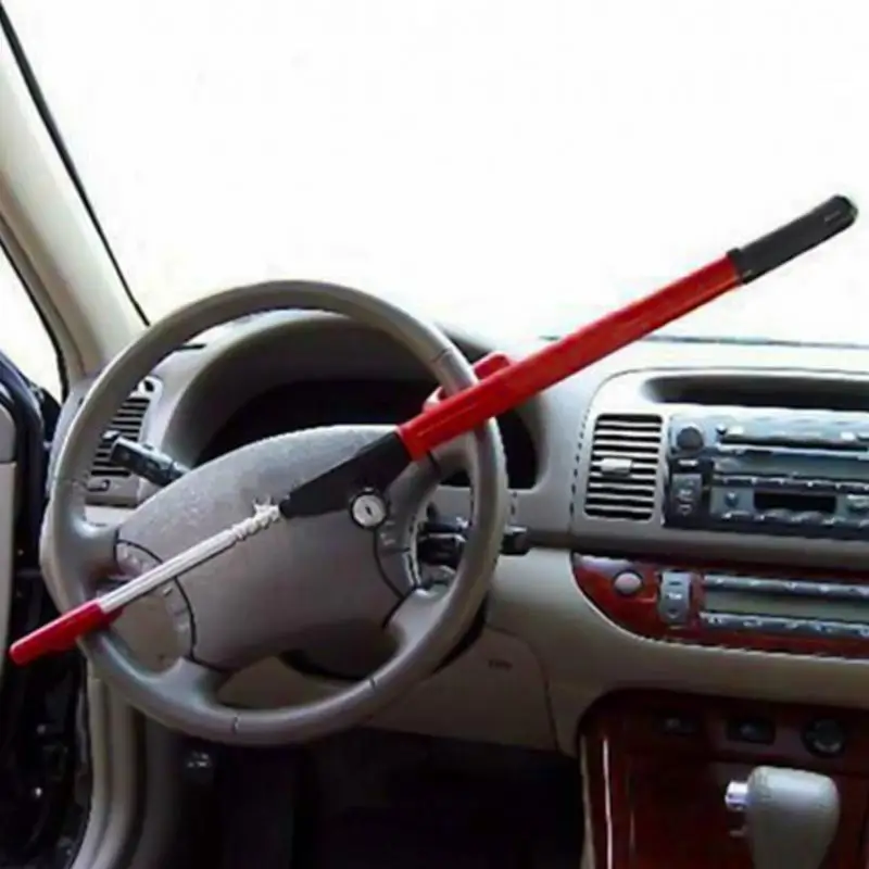 Car-Steering-Wheel-Lock-Auto-Security-Anti-Theft-Bar-with-2-Keys-Car ...