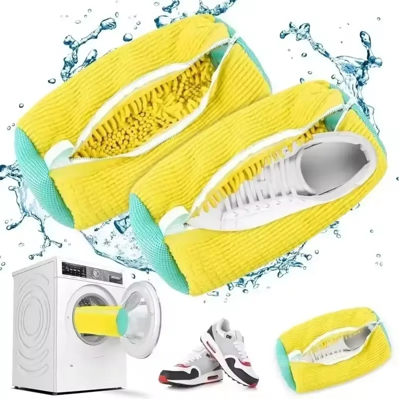 Machine Washable Shoe Washing & Drying Bag with Soft Fiber - Durable ...