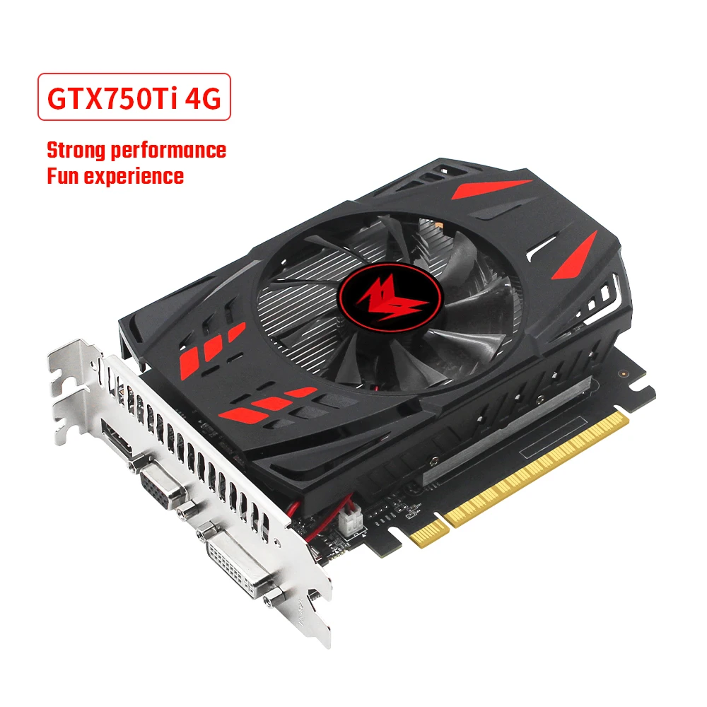 Video Card GTX 750Ti 4GB 128Bit GDDR5 Graphics Cards for nVIDIA Geforce ...