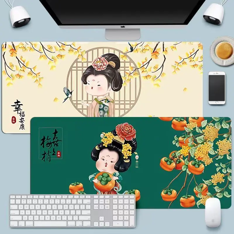 Mouse Pad Lovely Chinese Style Ladies Keyboard Desk Writing Pad ...