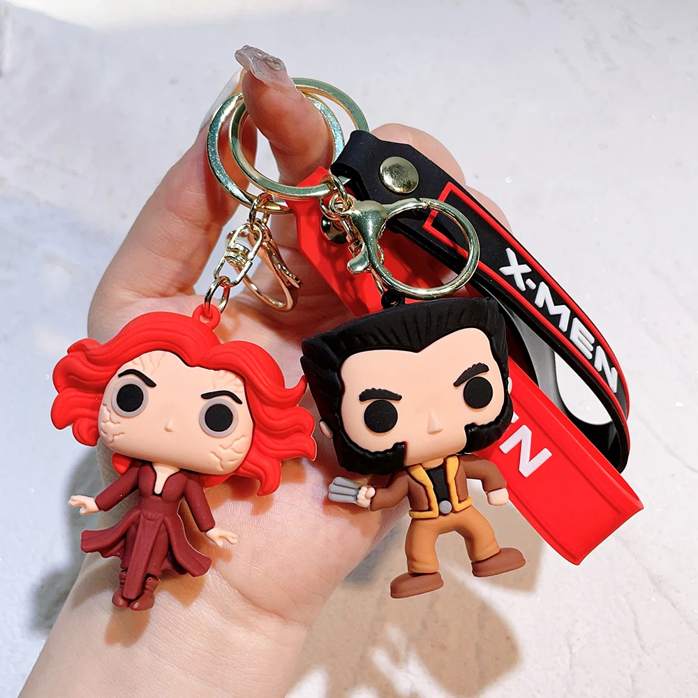 New-Marvel-X-Men-Keychain-Kawaii-Doll-Ornament-Cartoon-Wolverine ...