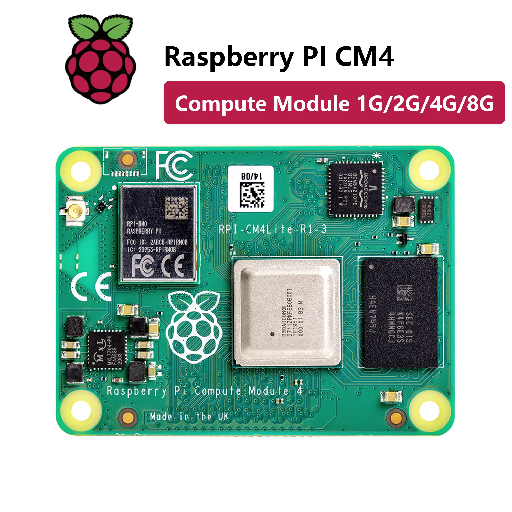 Raspberry-Pi-Compute-Module-4-CM4-BROADCOM-1G-2G-4G-8G-RAM-opcional ...
