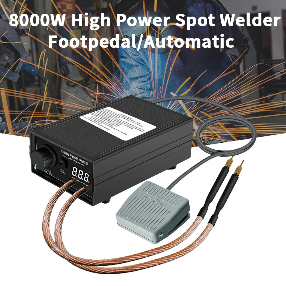 8000W High Power Spot Welder Portable Handheld Current Adjustable ...