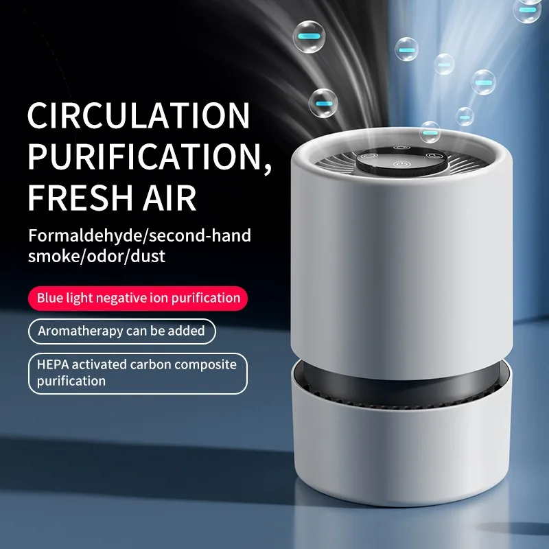 Desktop Air Purifier HEPA Filtered Air Purified Air with Fragrance ...