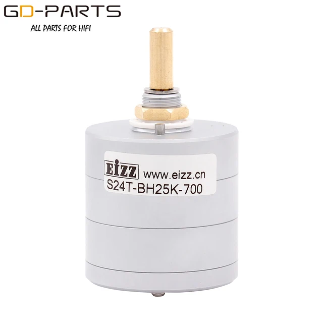 EIZZ Stereo 10K 25K 50K 100K 250K 24 Steps Volume Potentiometer LOG ...