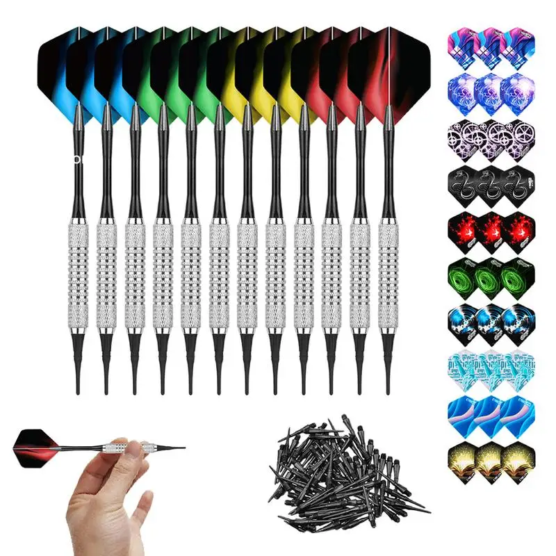 Soft-Tip-Darts-12PCS-Colorful-Dart-Set-For-Professional-Training-And ...