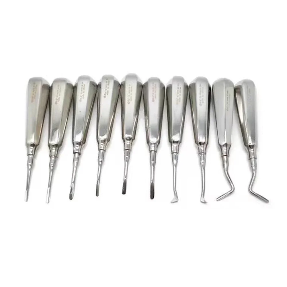 Stainless-Steel-Dental-Elevator-Straight-Curved-Cryer-Stump-Apex-Tooth ...
