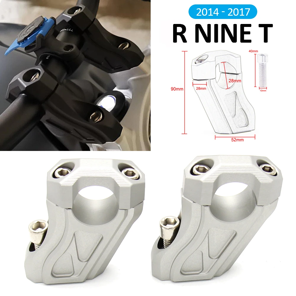 NEW For BMW R NINE T RNINET R9T R 9 T Motorcycle Handlebar Riser Mount ...