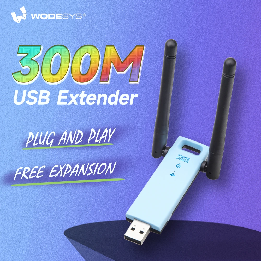 WODESYS-USB-Wifi-Repeater-300M-Signal-Booster-2-4G-Wireless-Extender-2 ...