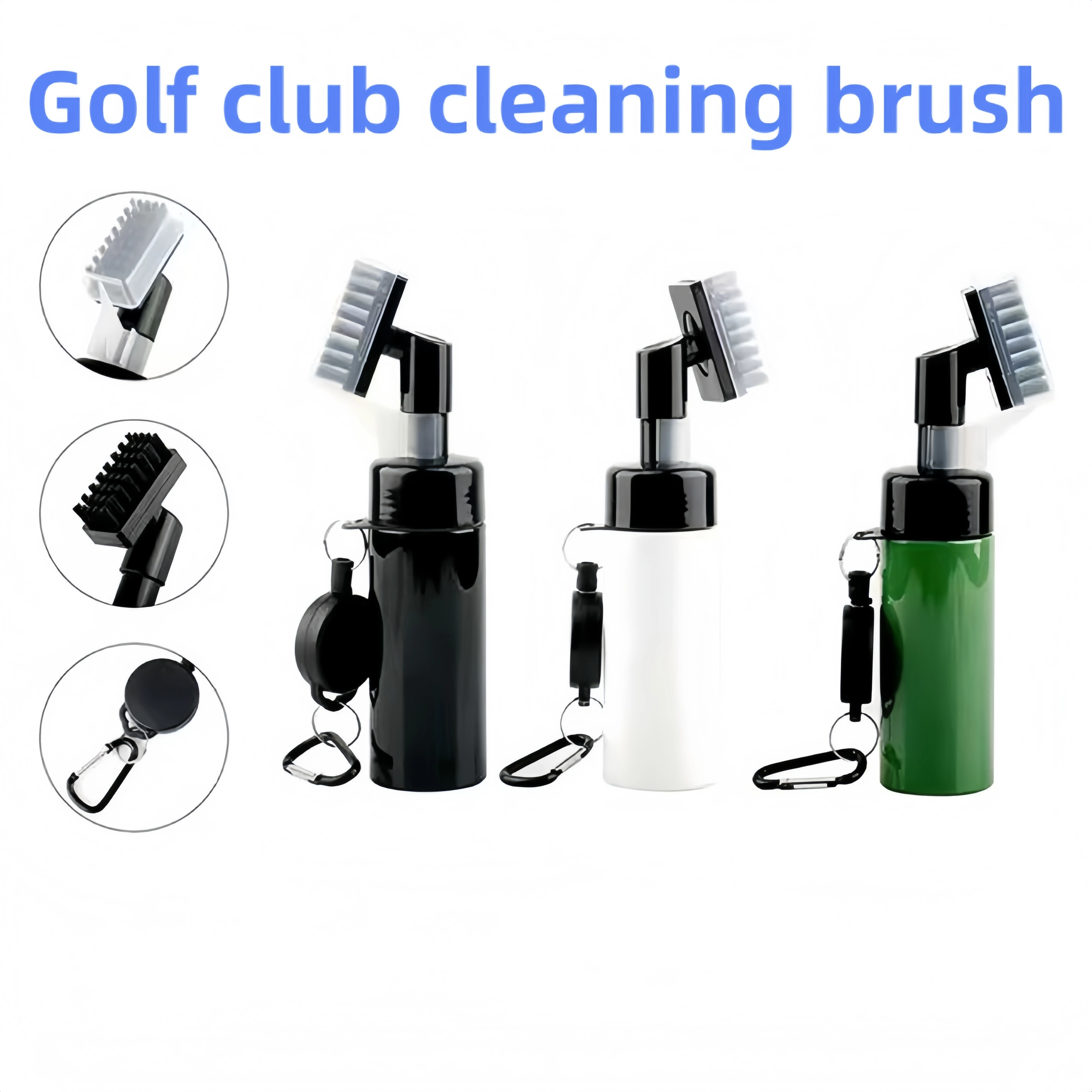 Portable Golf Professional Club Groove Cleaner Brush With Leakproof ...