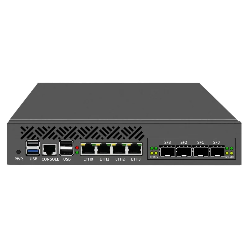 BKHD N100 N305 9.5 Inch Rack-mounted Router 4LAN 2.5G 4SFP+ 10G/ 4Lan ...