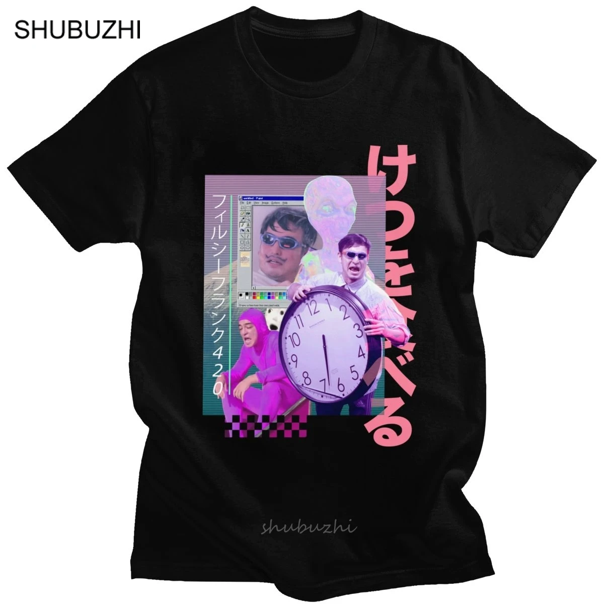 Vaporwave-Filthy-Frank-420-T-Shirt-Cotton-TV-T-shirt-Crewneck-Printing ...