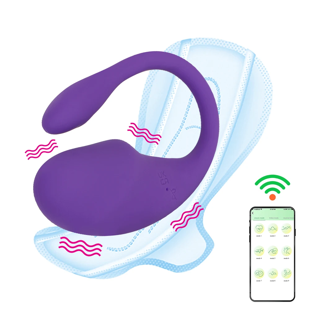 Bluetooth App Control Vaginal G Spot Massager Anal Plug Sex Toys For
