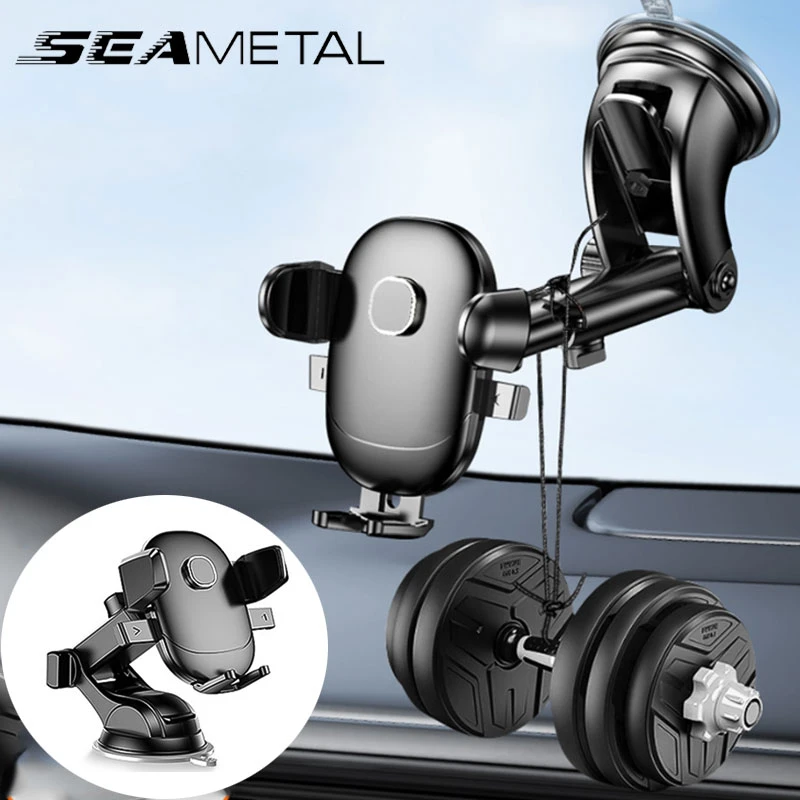 Seametal Phone Mount For Car, Easy One Touch Button, Car Phone Holder ...