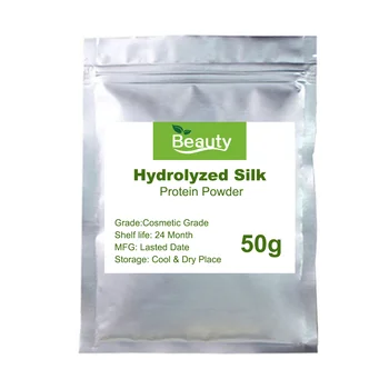 Hot supply of high-quality hydrolyzed silk protein powder cosmetic raw ...