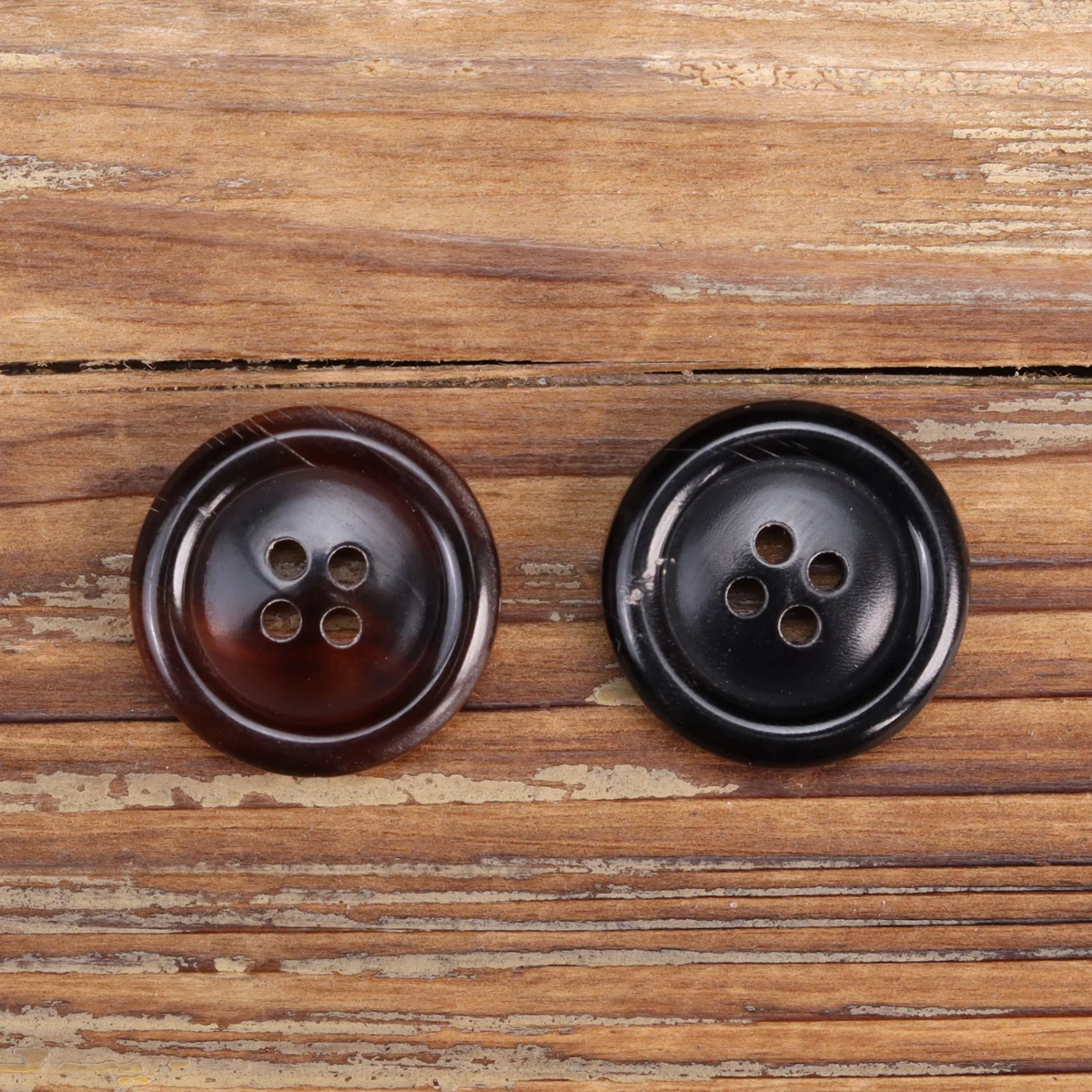 6pcs-High-Quality-Genuine-Horn-Buttons-For-Mens-Suit-Black-Dark-Brown ...
