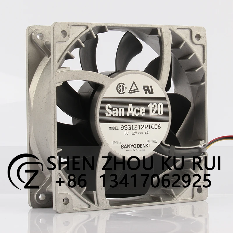 Case-Cooling-Fan-for-SANYO-9SG1212P1G06-DC12V-4A-12CM-120X120X38mm ...