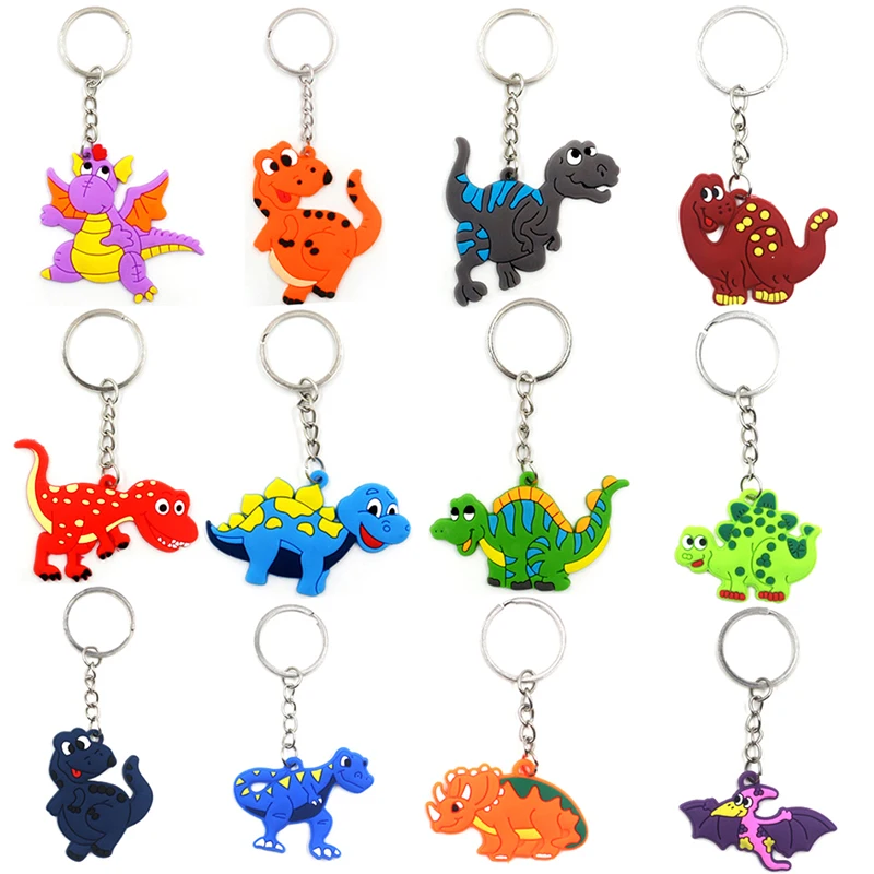 Dinosaur Party Pvc Keychain Dinosaur Birthday Party Supplies Kids Dino ...