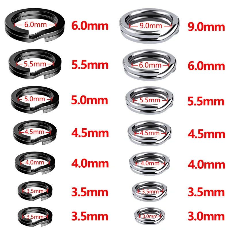 50-60-100Pcs-Fishing-Rings-Stainless-Steel-Split-Rings-High-Quality ...