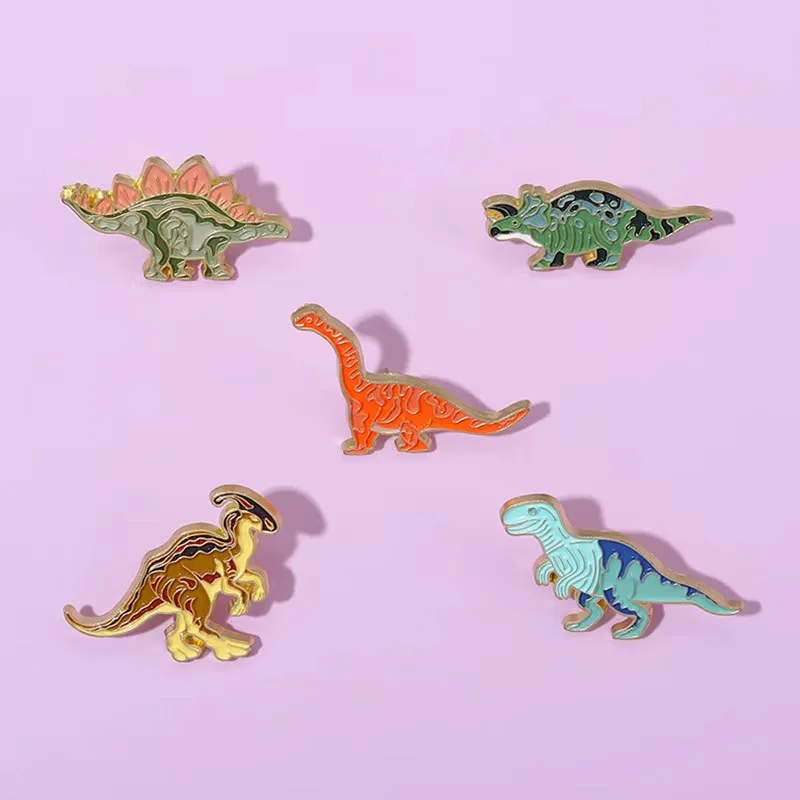Tyrannosaurus-Rex-Enamel-Pins-Jurassic-World-Dinosaurs-Brooches-Lapel ...