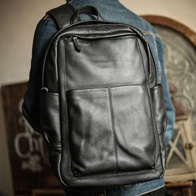 Original-Genuine-Leather-Men-s-Backpack-Fashion-Trend-First-Layer ...
