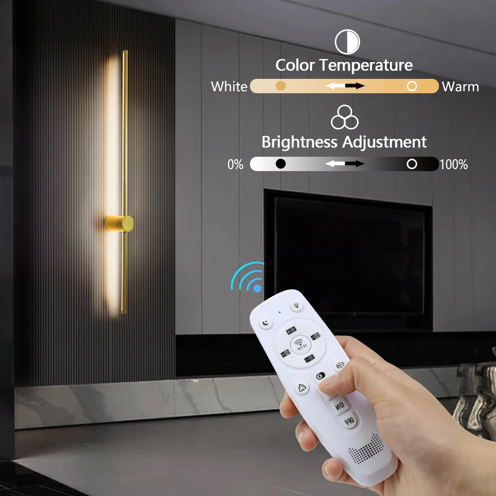 2pcs-120CM-Dimming-Led-Wall-Lamp-350-85V-245V-APP-Remote-Control-Touch ...