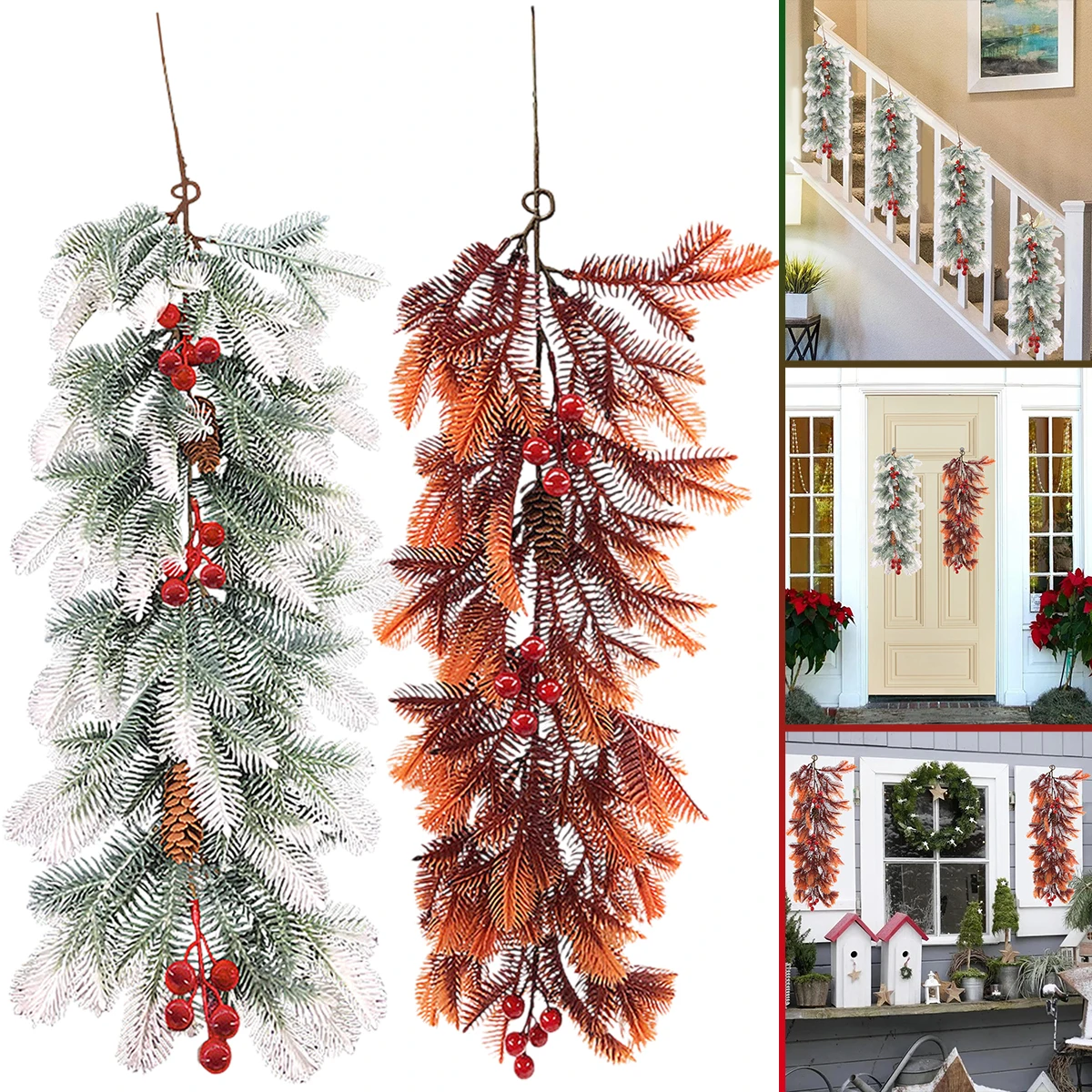 Faux-Pine-Needles-Swags-with-Cones-and-Berry-Artificial-Pine-Swag-Green-Orange-Pine-Branch-Spray.jpg