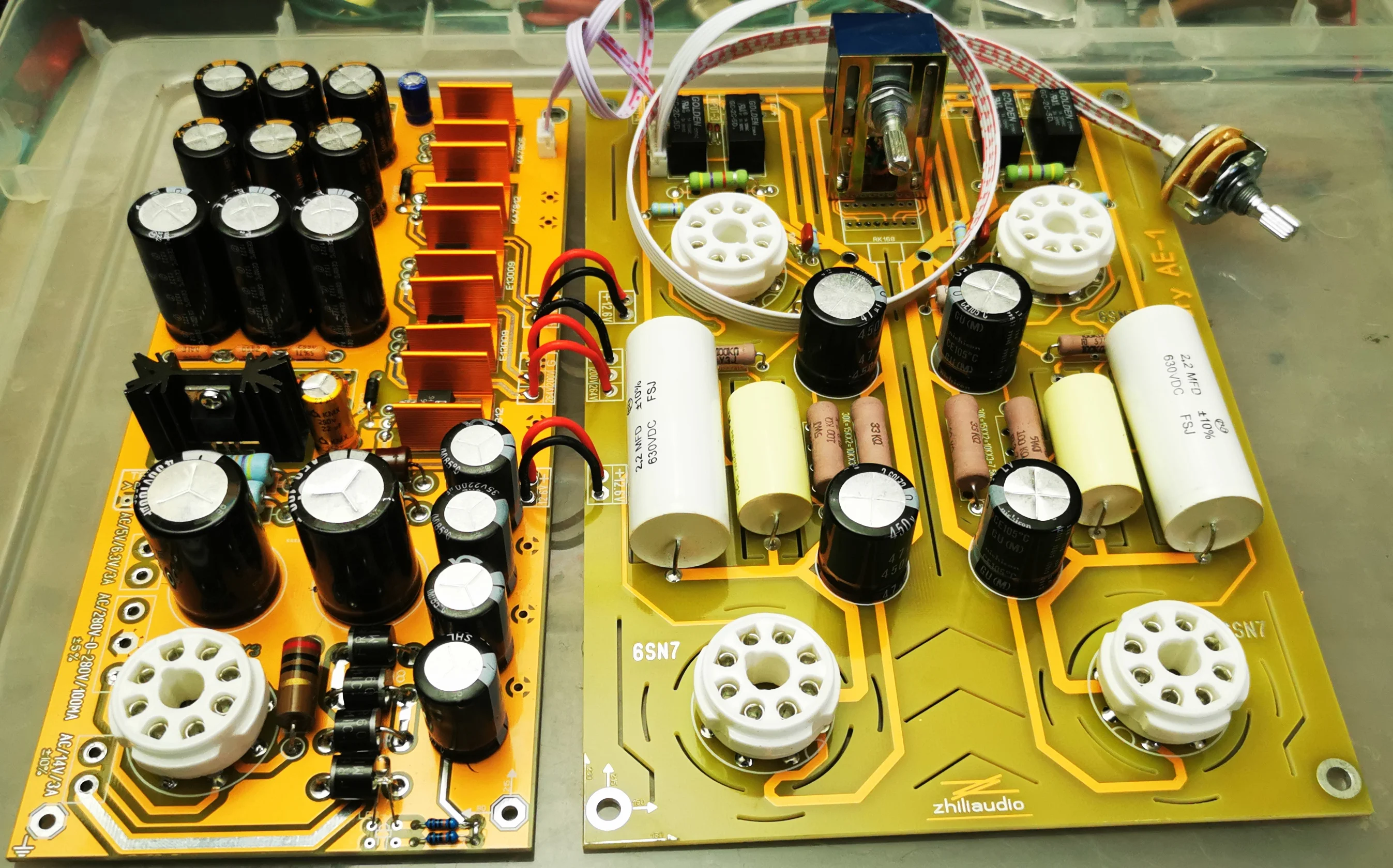 Famous-circuit-6SN7-Tube-preamplifier-DIY-KIT-refer-Cary-preamp-best ...