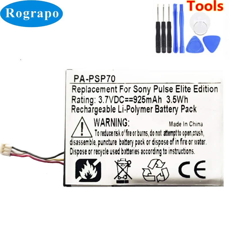 New-SP70C-3-7V-925mAh-Replacement-Battery-For-Sony-Pulse-Elite-Edition ...