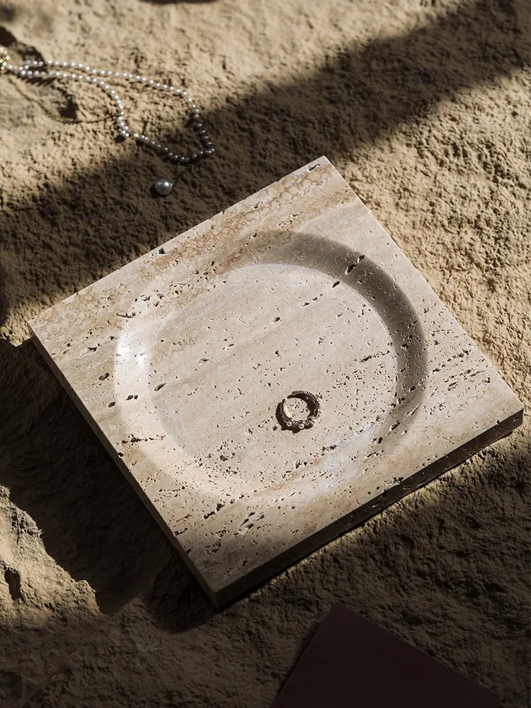 Natural-Travertine-Lace-Tray-Jewelry-Necklace-Ring-Storage-Tabletop ...