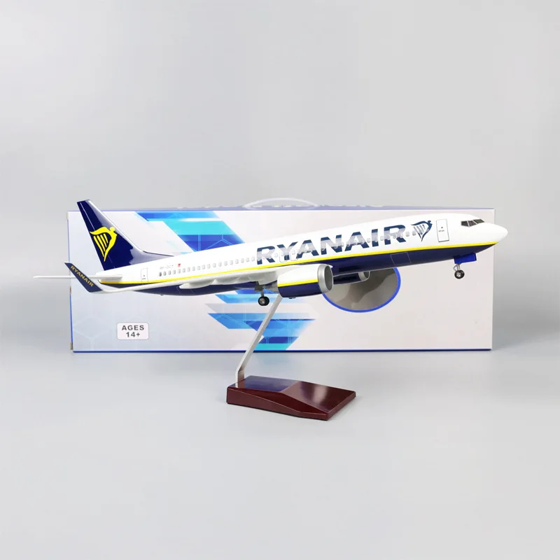 RYANAIR Airline B737-800 Aircraft Model 1:85 Scale Airplane Toy ...