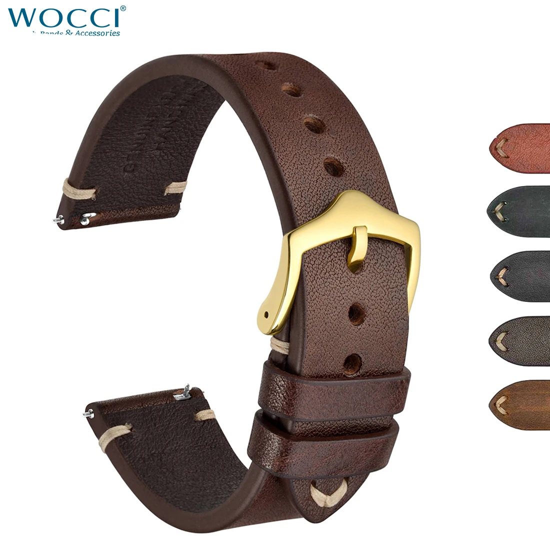 WOCCI-Braceletes-de-Rel-gio-de-Couro-Genu-no-Crazy-Horse-Smartwatch ...