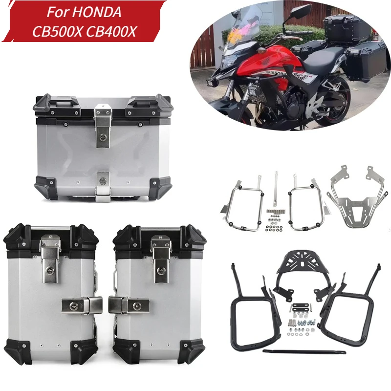 Motorcycle-Side-Panniers-Rack-Frame-Top-Box-Case-Saddlebag-Bracket ...