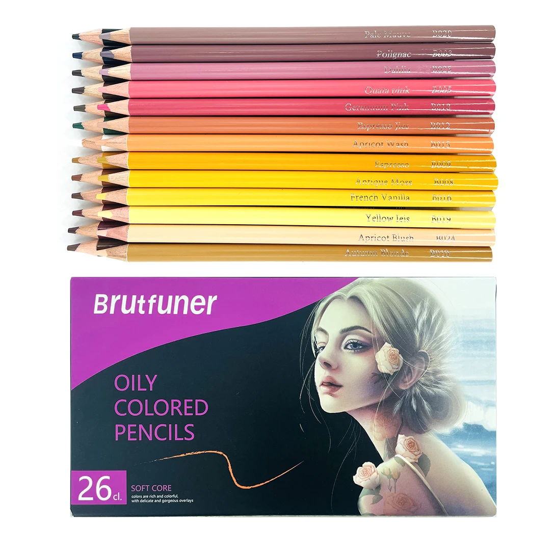 Skin-Tone-Brutfuner-26-50-72pcs-Colored-Pencils-Oil-Based-Sketching ...