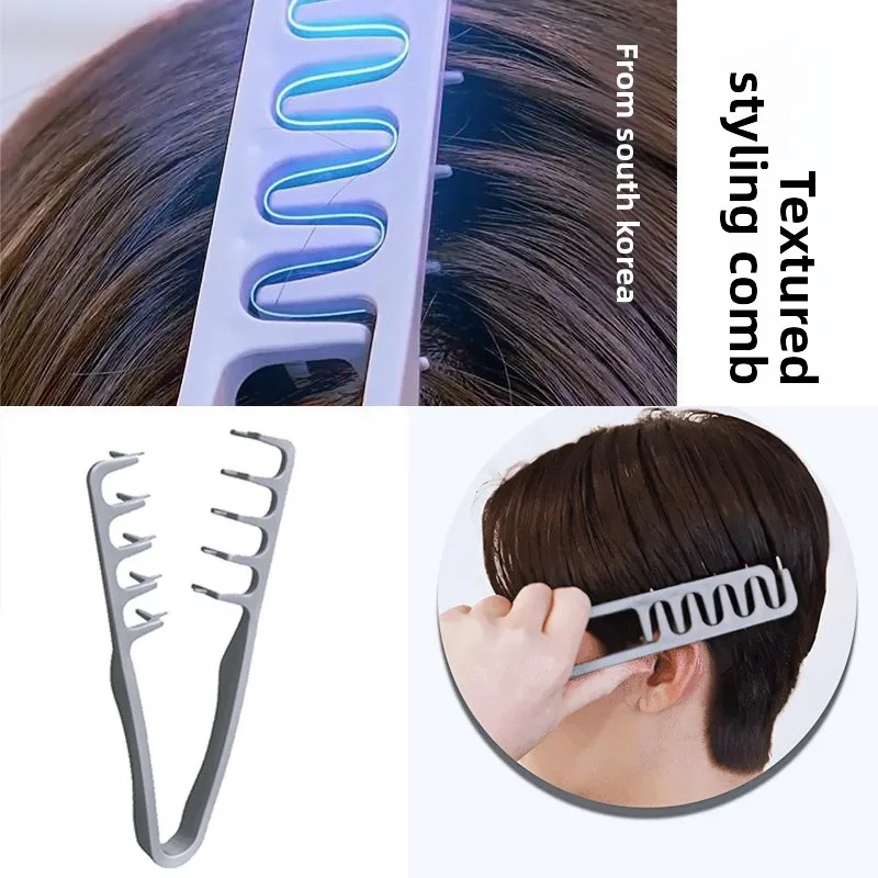 Korea Volumizing Wide-Tooth Hair Fluffy Texture Styling Comb Fluffy ...