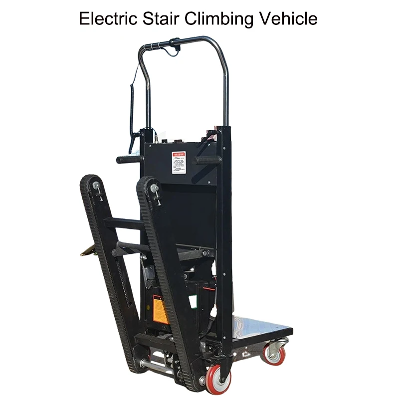 Electric-Stair-Climbing-Vehicle-Cargo-Handling-Cart-Crawler-type-Up-and ...