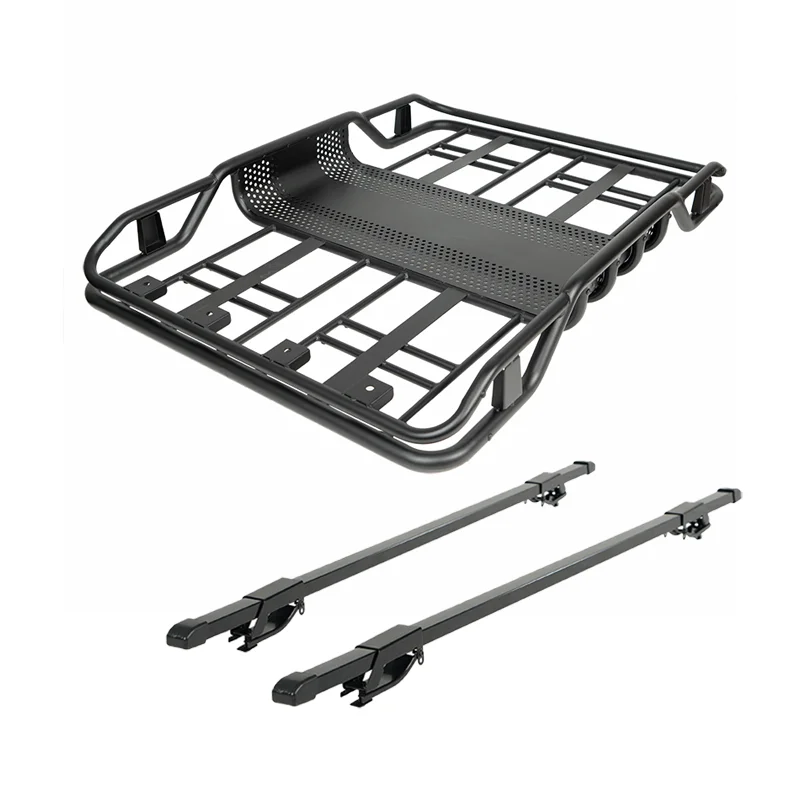 OEM-Universal-Steel-Roof-Rack-4x4-With-Cross-Bar-Basket-Iron-Car-Cargo ...