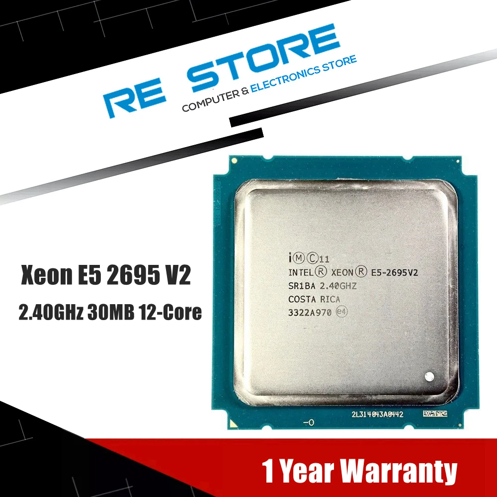 Intel Xeon E5 2695 V2 2.40ghz 30mb 12-core 115w Lga 2011 Sr1ba E5 2695v2 Server Processor Cpu ...