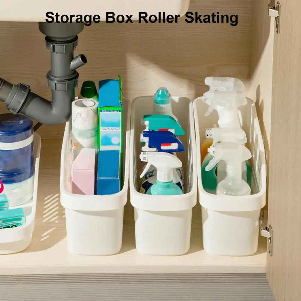 Kitchen-Storage-Box-with-Wheel-Hollowed-Design-Large-Capacity-Non-Slip ...
