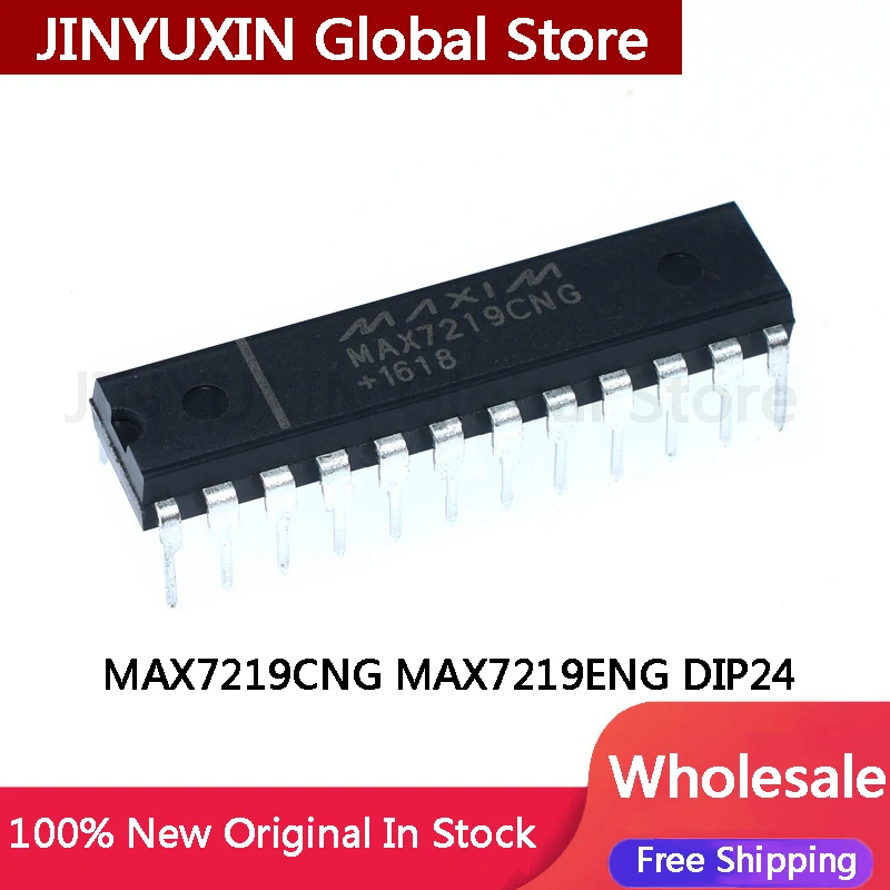 5Pcs-MAX7219-7219CNG-MAX7219CNG-MAX7219ENG-DIP24-Inline-Display-Driver ...