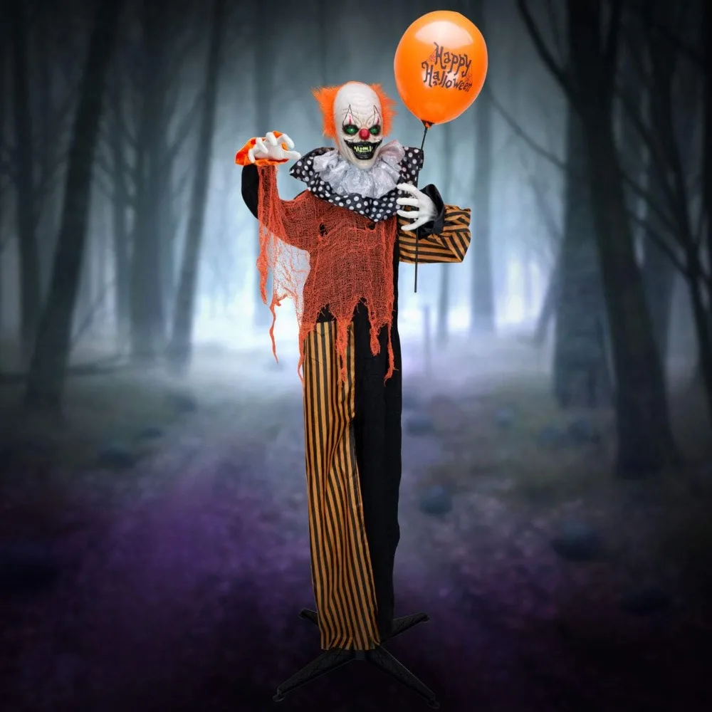 Halloween-Animatronics-Scary-Clown-5ft-6in-Animated-Halloween ...