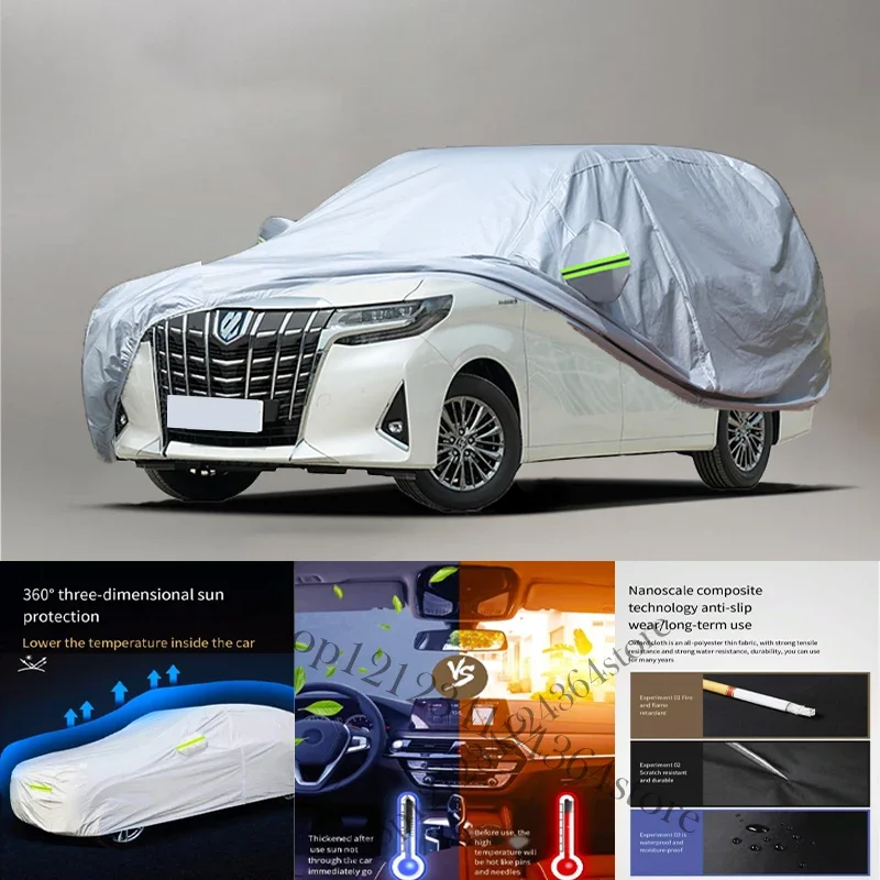 For Toyota alphard fit Outdoor Protection Full Car Covers Snow Cover ...